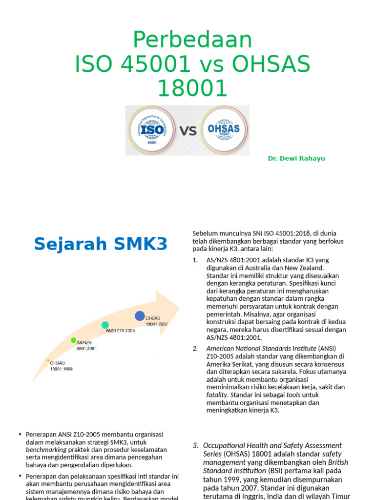 Beda ISO 45001 Dan OHSAS 18001 | PDF