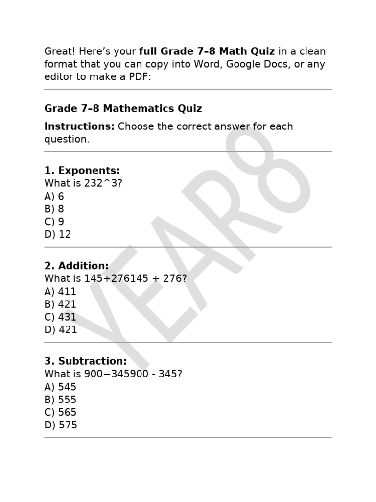 Grade 7 | PDF