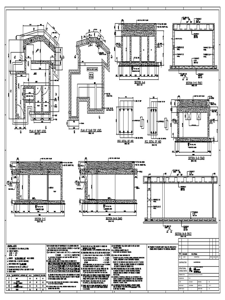 Dimensional & RCC Details of Bunker-Gad | PDF