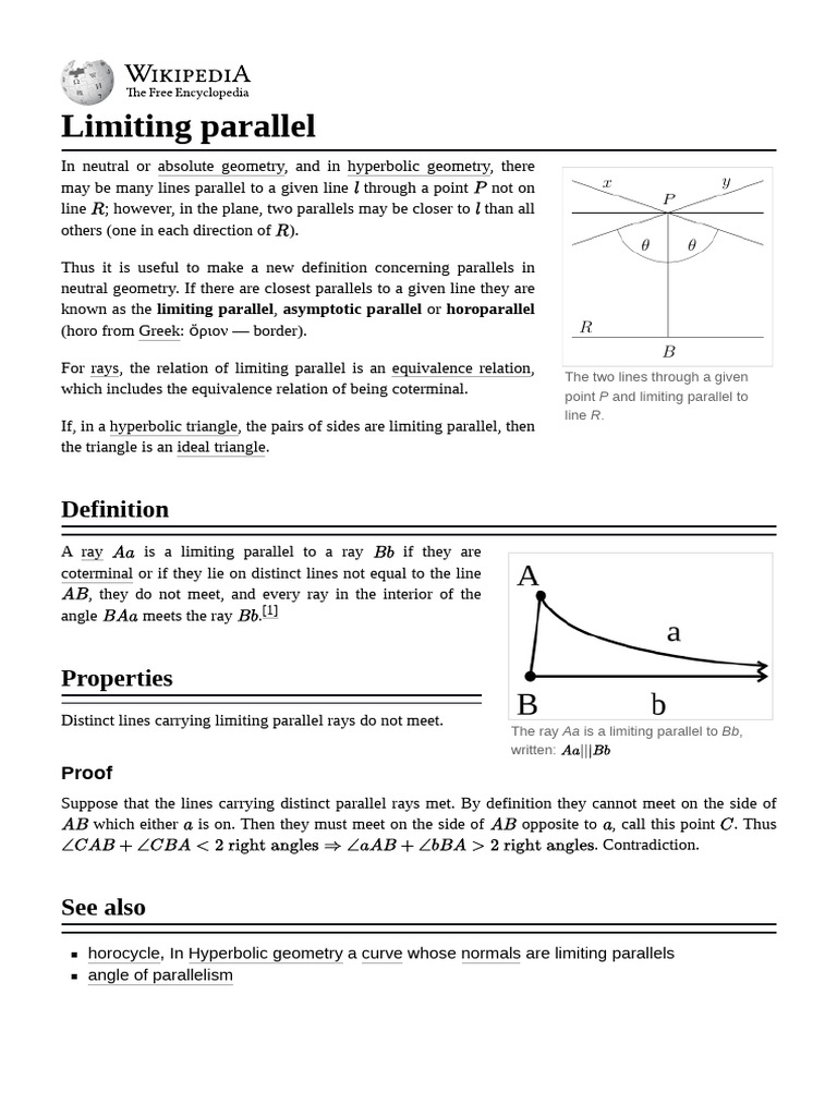 Limiting Parallel | PDF
