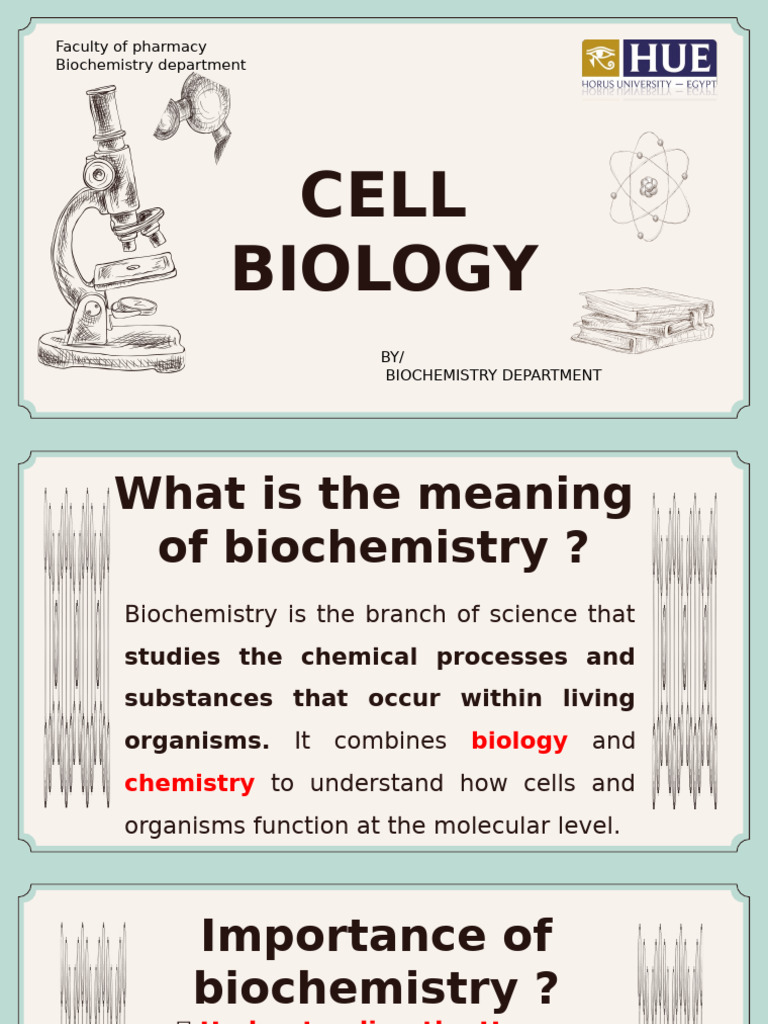 Biology Cell Organelles Presentation in Green White Illustrative ...