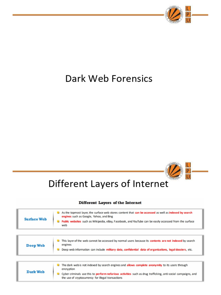 Dark Web Forensics Overview | PDF
