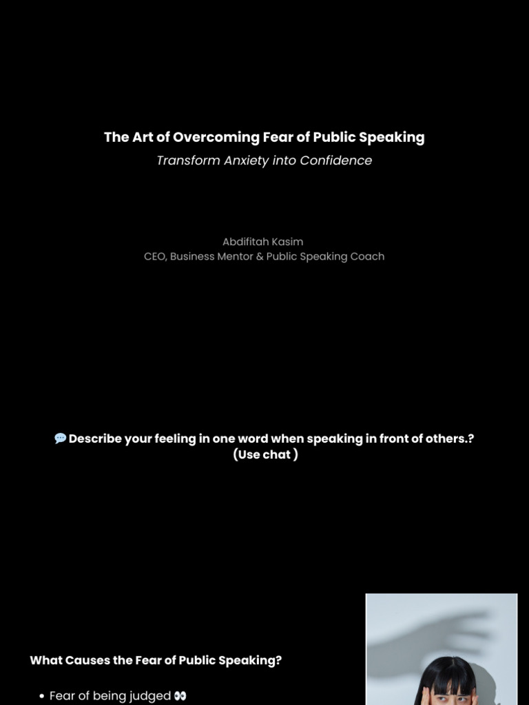 Overcome Public Speaking Fear Tips | PDF