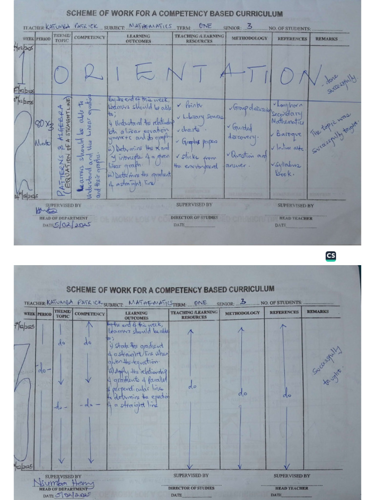 S.3 Scheme of Work | PDF