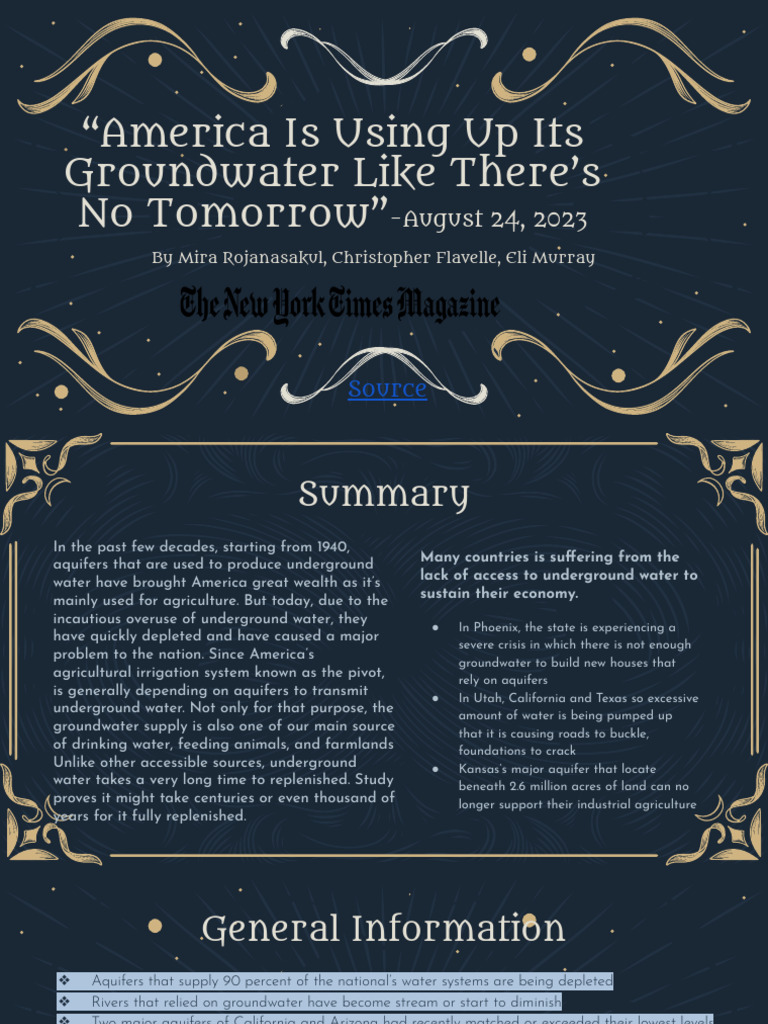 Linh Nguyen - World History Current Events Q1 PDF | PDF | Groundwater ...