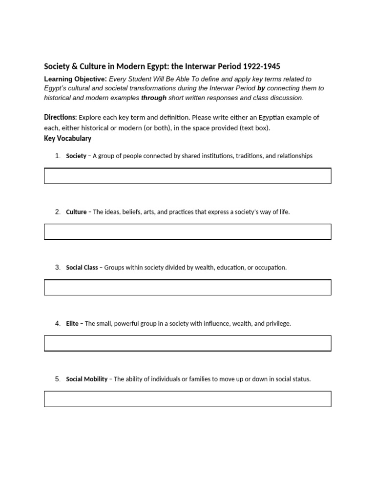 Society & Culture - The Interwar Period 1922-1945 | PDF