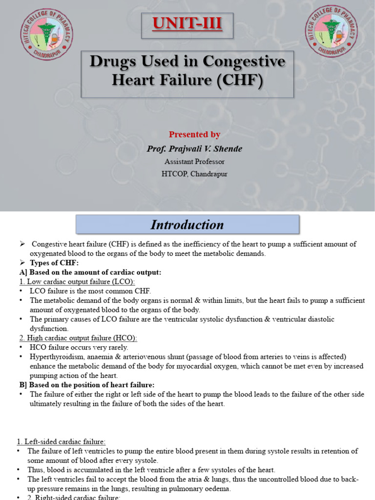 Congestive Heart Failure (CHF) | PDF | Muscle Contraction | Heart Failure