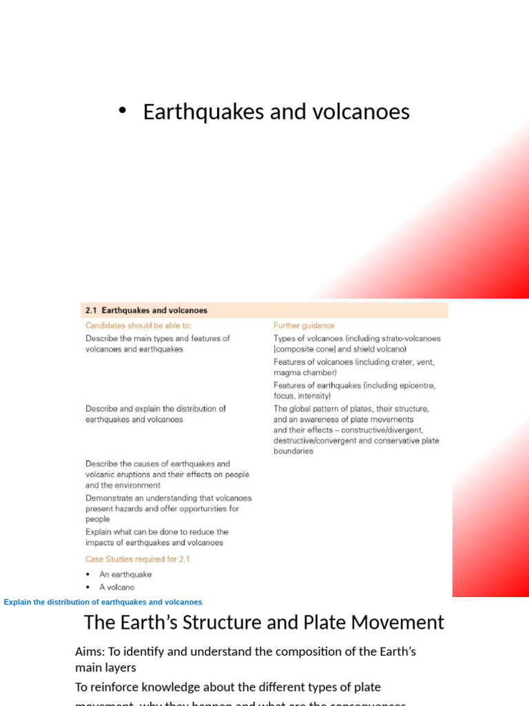 Earthquake and Volcano Distribution Explained | PDF | Volcano | Plate ...