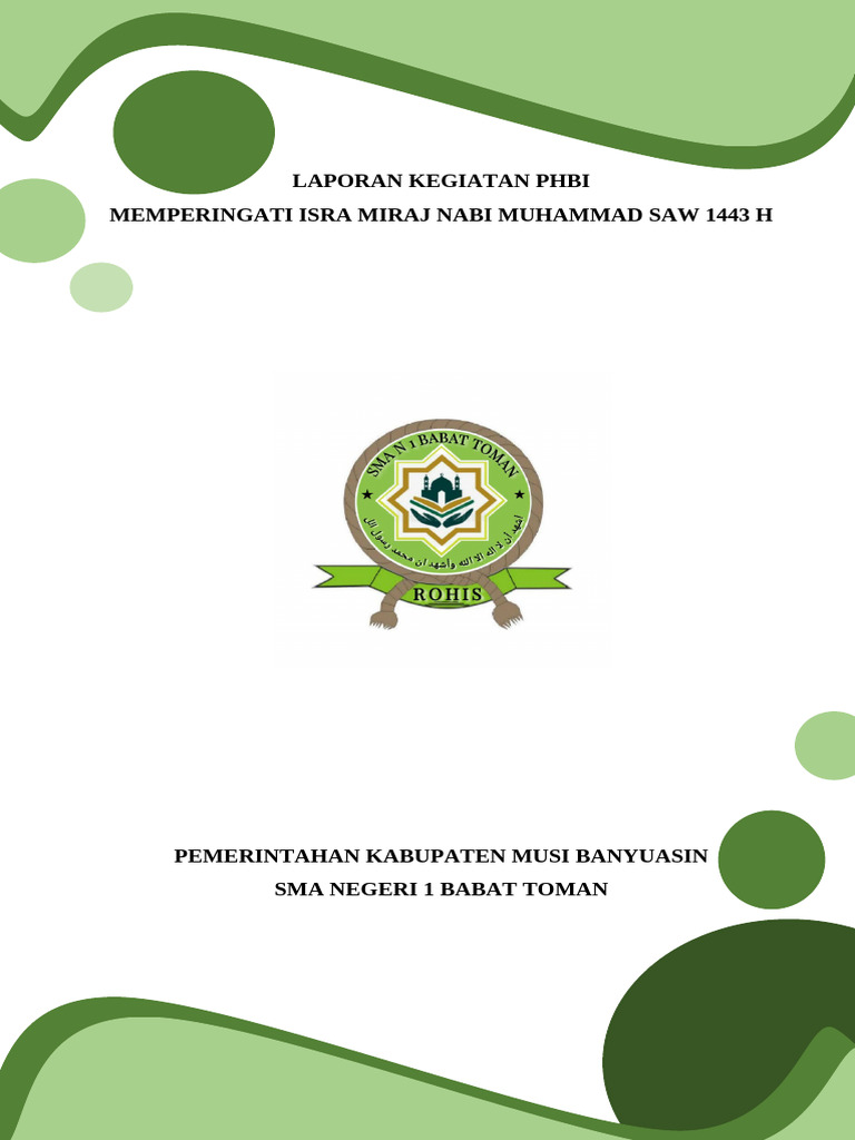 (123dok - Com) Laporan Kegiatan Phbi Memperingati Isra Miraj Nabi ...