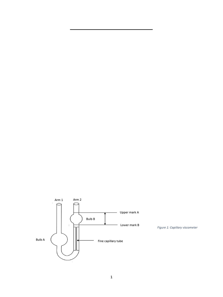 Measure Viscosity with Ostwald Viscometer | PDF | Viscosity | Physical ...