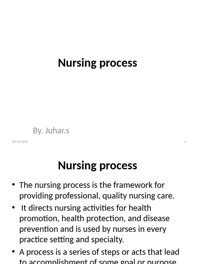 Overview of the Nursing Process Steps | PDF | Medical Diagnosis | Nursing