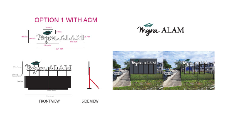 Signage and Fence Dimensions Guide | PDF