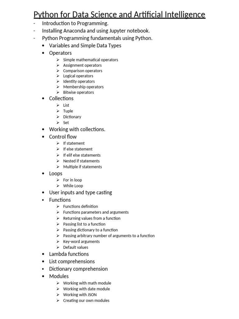 Python For Data Science and Artificial Intelligence | PDF | Class ...