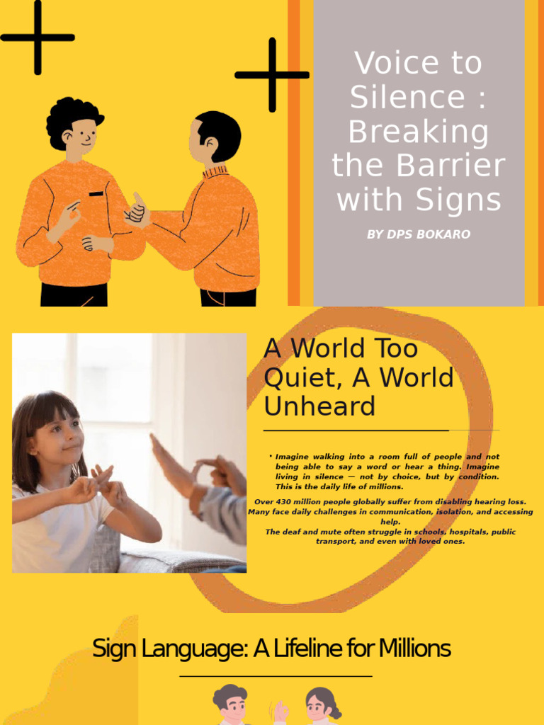 Voice to Sign: Bridging Communication Gaps | PDF | Deafness | Sign Language