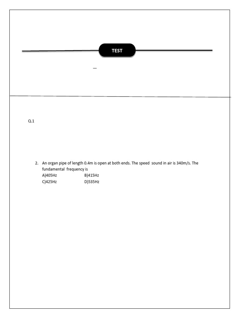 Superposition of Waves: Exam Questions | PDF | Waves | Sound