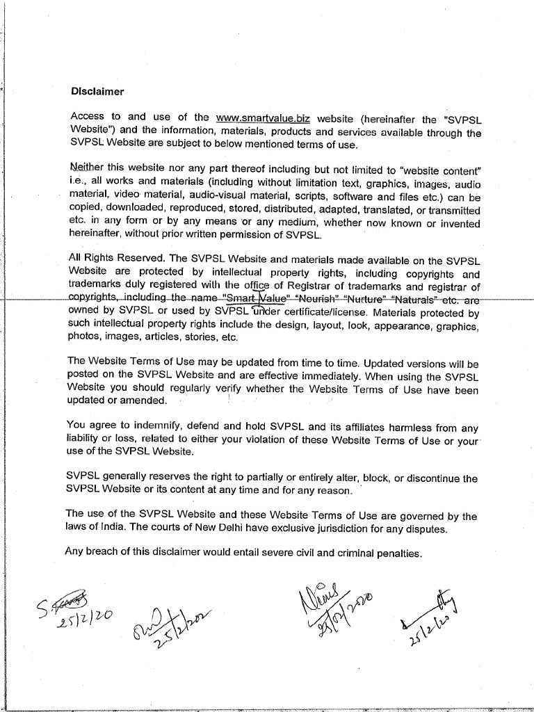 Disclaimer Policy | PDF
