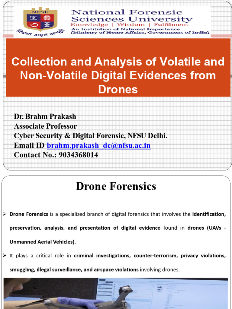 Drone Forensics: Evidence Collection Guide | PDF | Computer Data ...