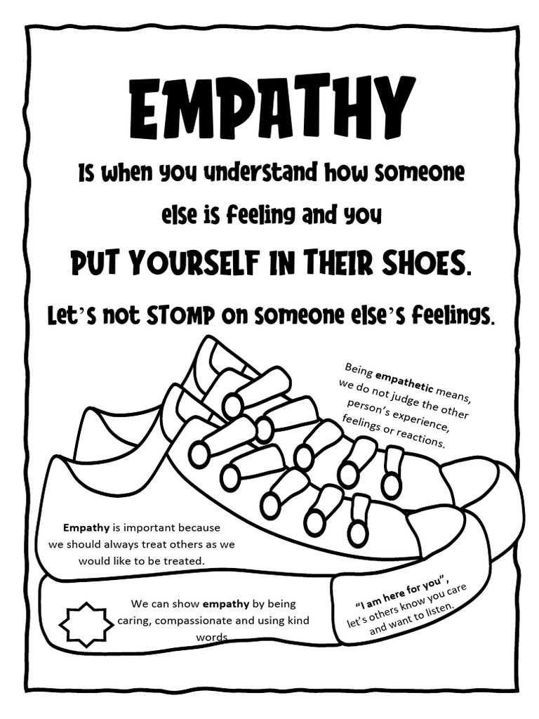 Put Yourself in Someone Elses Shoes Activity Sheets | PDF | Empathy ...