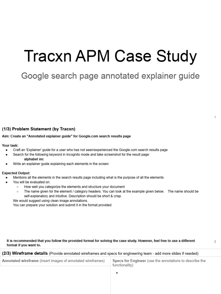 Tracxn APM Case Study 1 (Annotations) | PDF | Gmail | Software