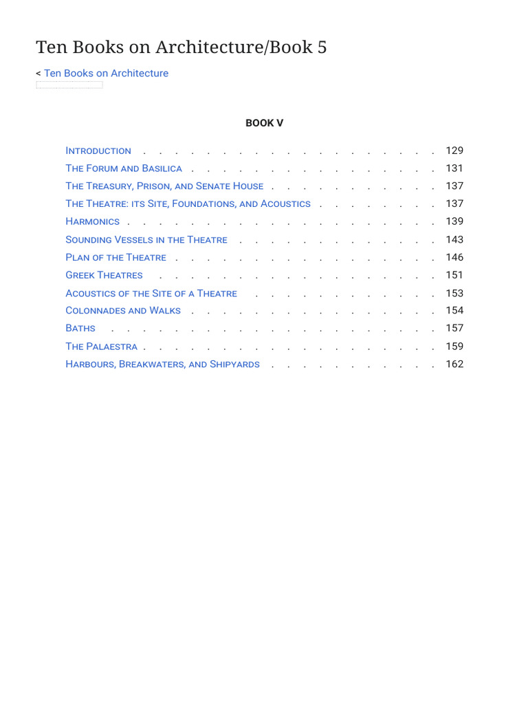 5 Ten Books On Architecture | PDF