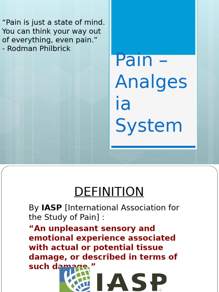 Pain - Analgesia System | PDF | Pain | Pain Management