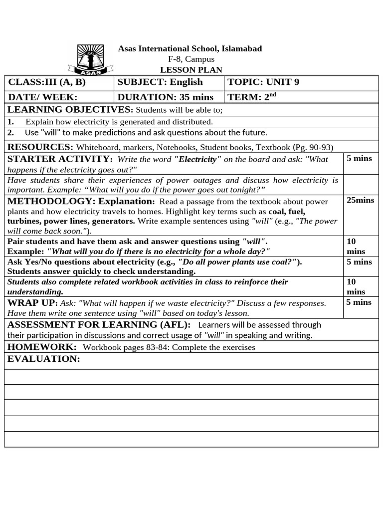 Lesson Plan Unit 9 Page 90 To 93 | PDF