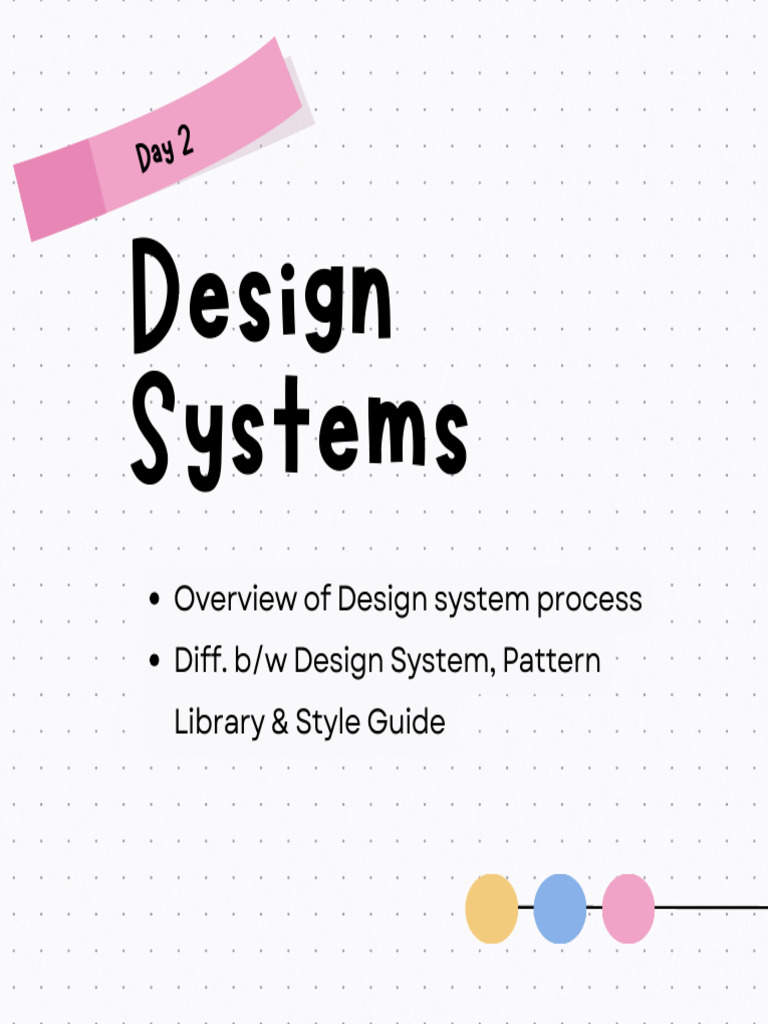 Design Systems - Day 2 | PDF
