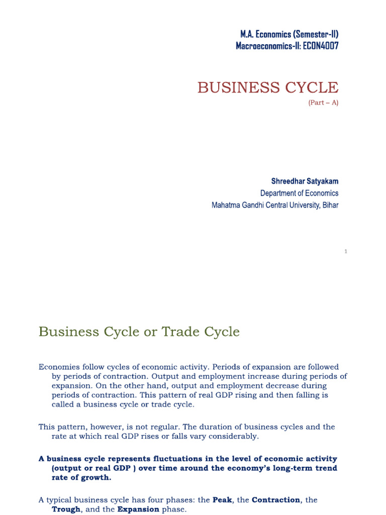 Business Cycle | PDF