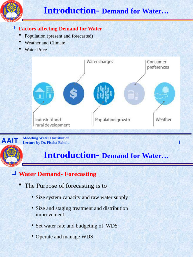 Water Demand and Distribution Modeling | PDF | Demand | Forecasting