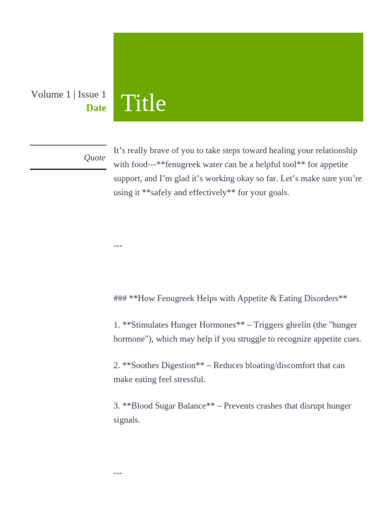 Heading EMPHASIS Towards Health Treatments | PDF