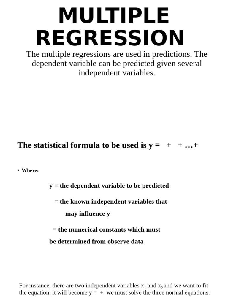 Multiple Regression and Chi-Square Tests | PDF | Dependent And ...