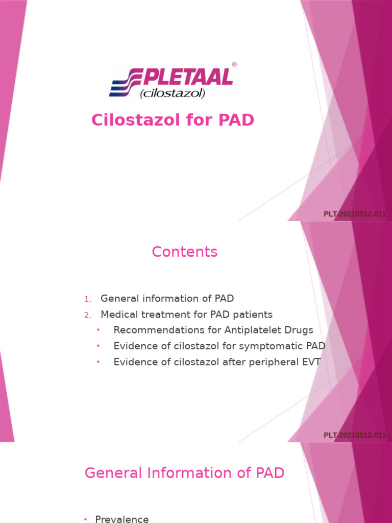 Slide Pletaal PAD Slide Kit | PDF | Diseases And Disorders | Clinical ...