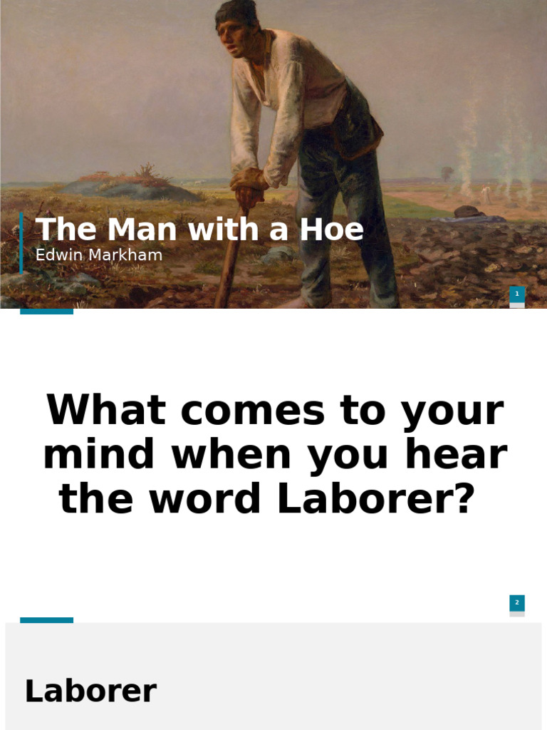 The Man With A Hoe | PDF