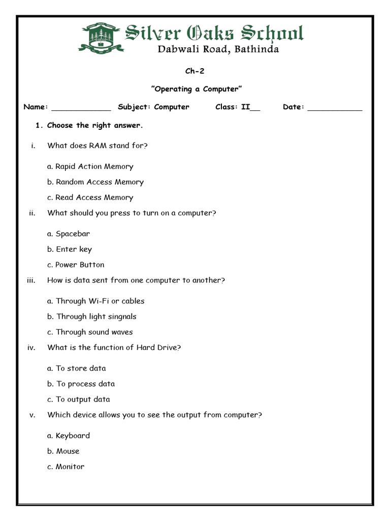 2ch2 Worksheet 25-26 | PDF