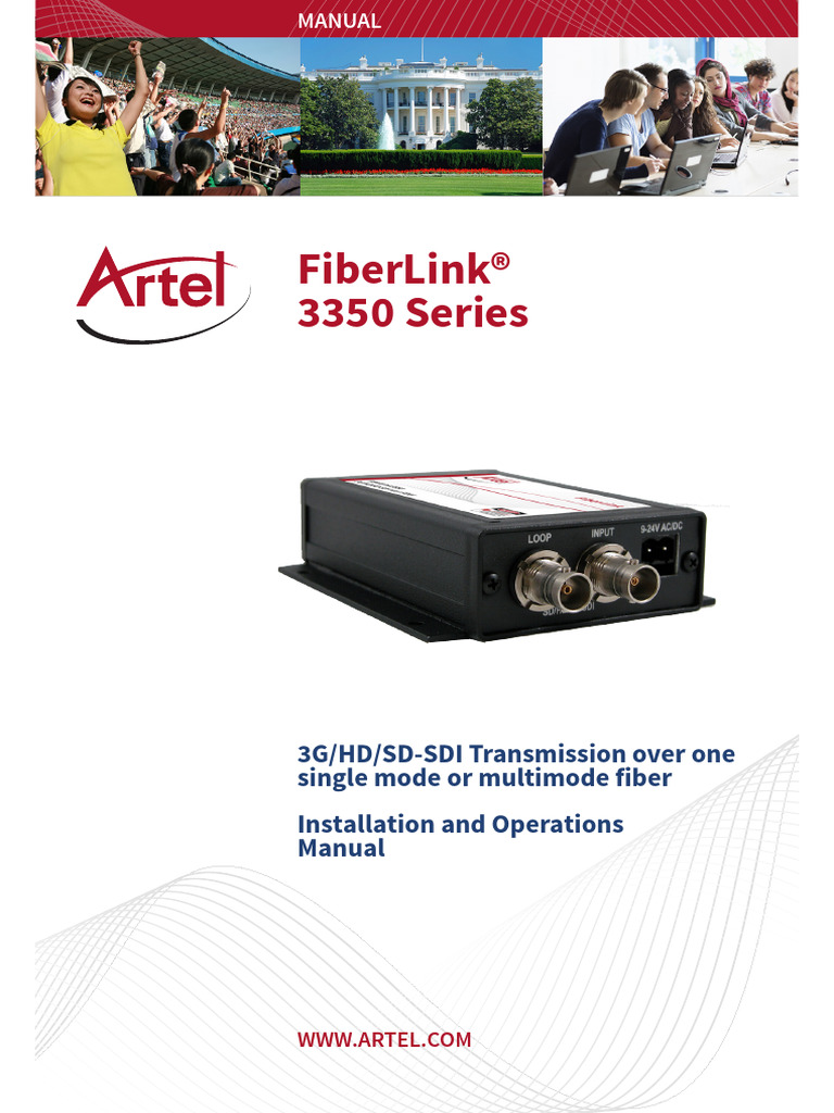 FiberLink 3350 Series User Manual | PDF | Fiber Optic Communication ...