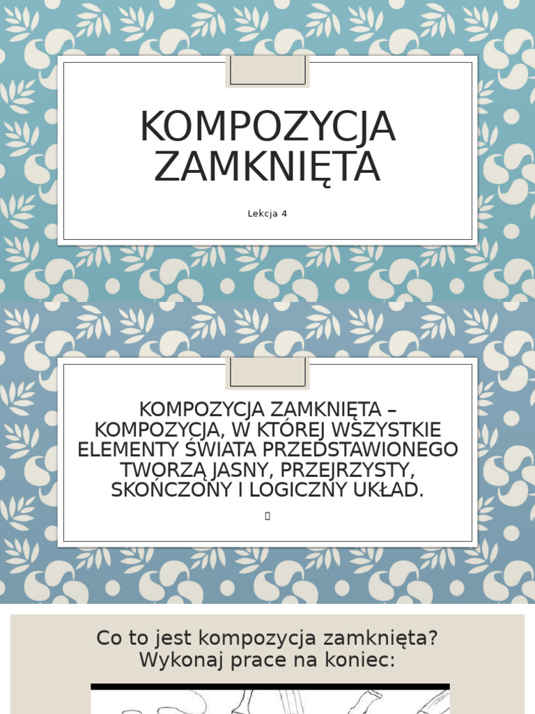 Kompozycja zamknięta | PDF