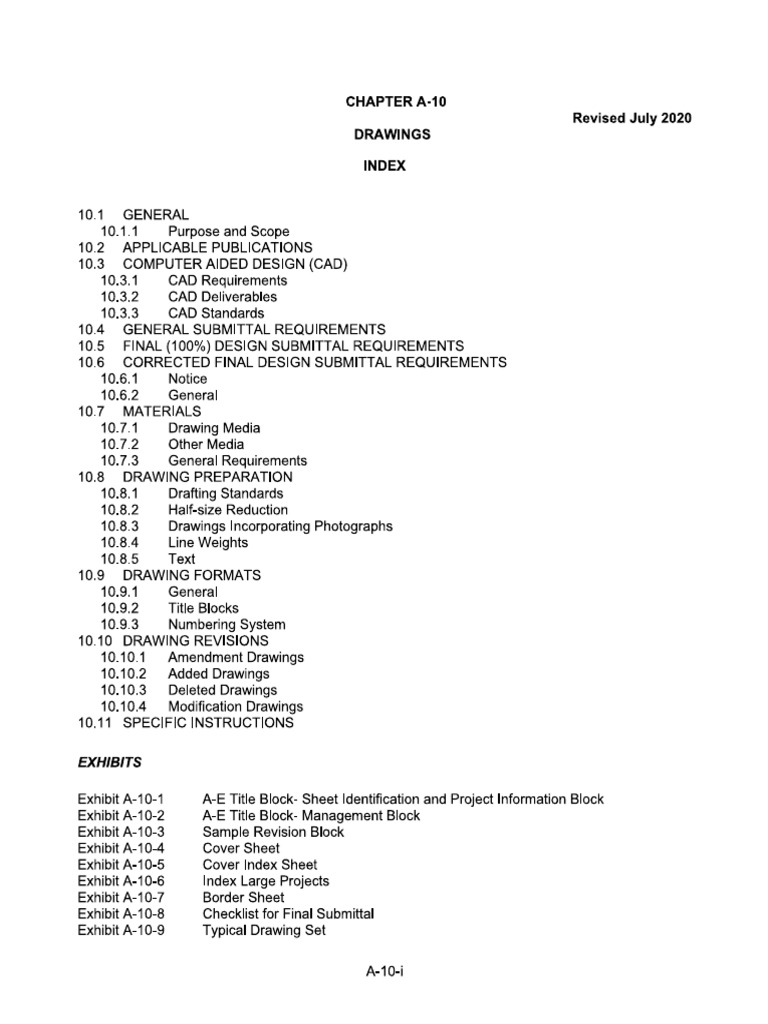 Usace Guied For Drawings Prepartion 2 | PDF