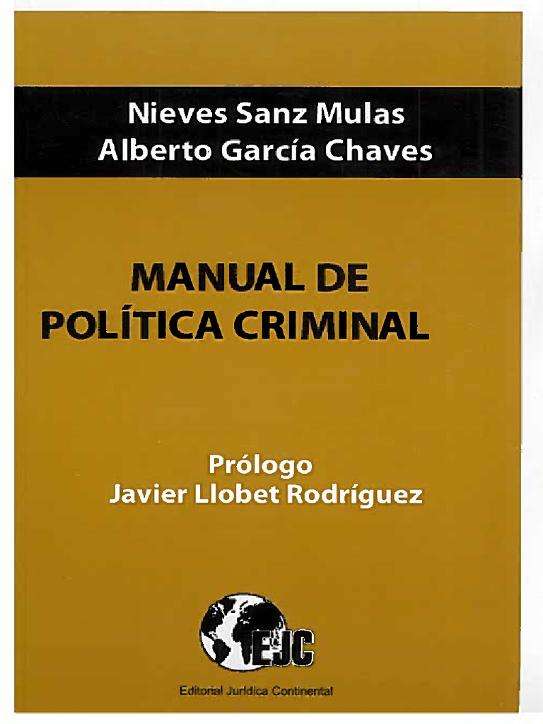 Manual de Politica Criminal Sanz Mulas | PDF