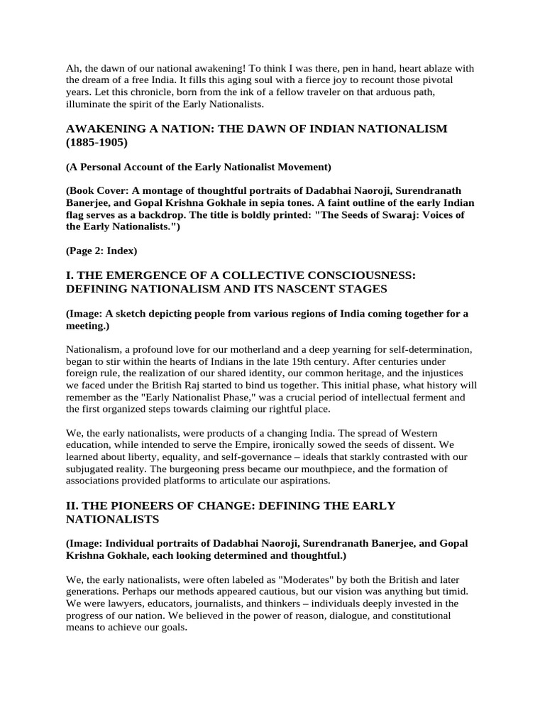 Awakening A Nation: The Dawn of Indian Nationalism (1885-1905) | PDF ...