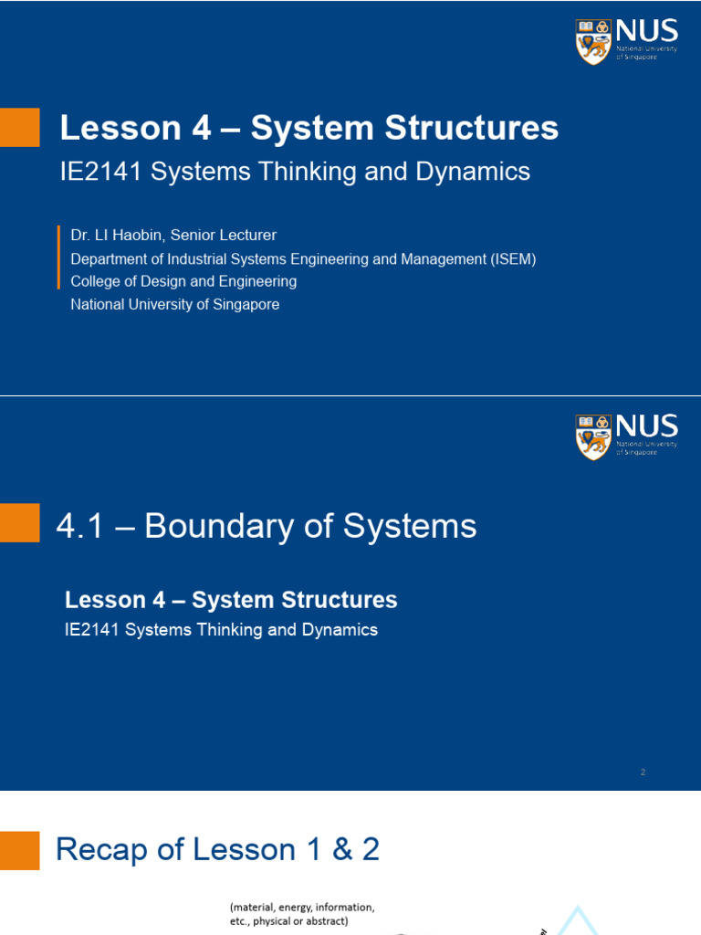 System Structures in Systems Thinking | PDF | System | Systems Theory