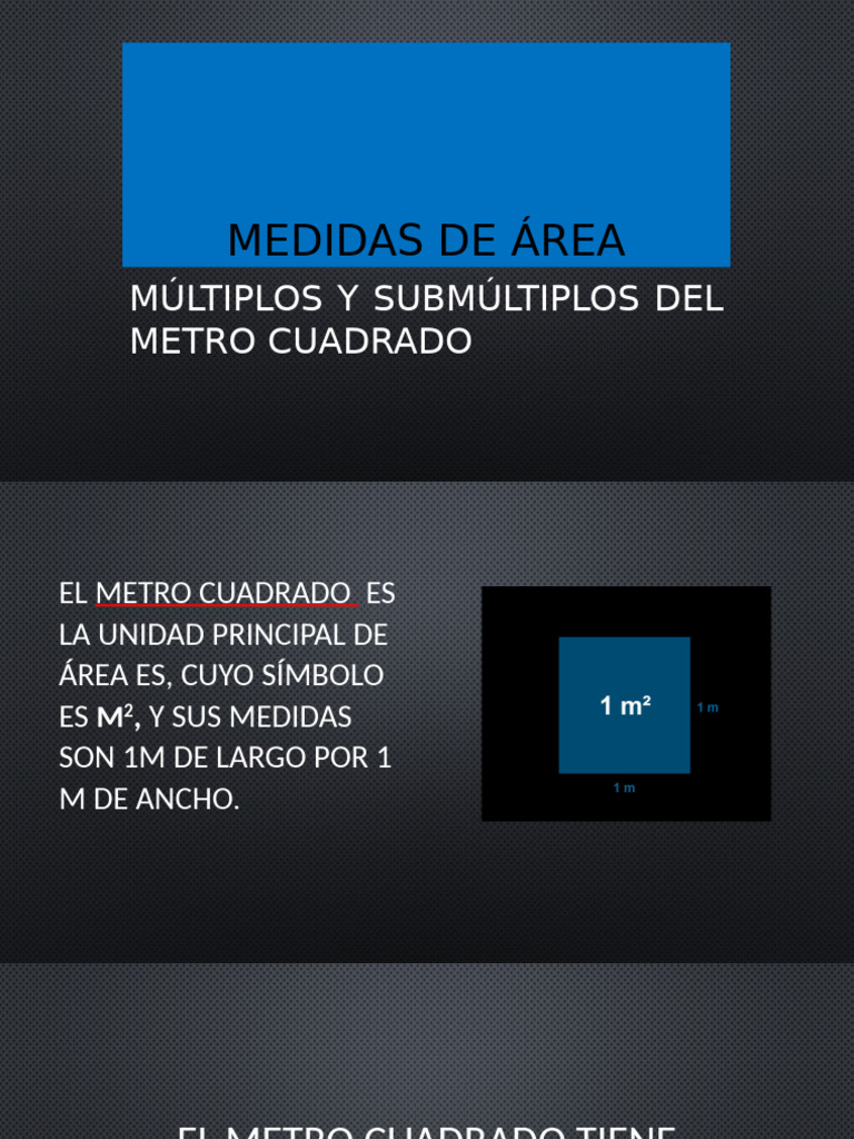 Medidas de Área | PDF