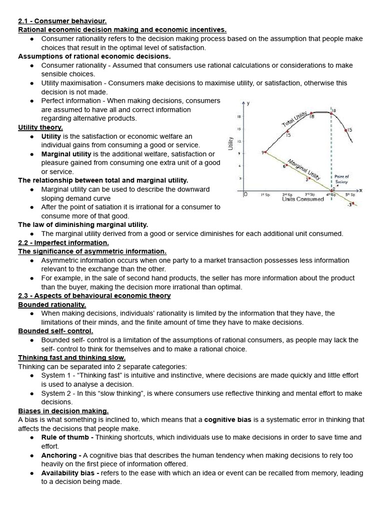 Chapter 2 - Individual Economic Decision Making. | PDF | Utility ...