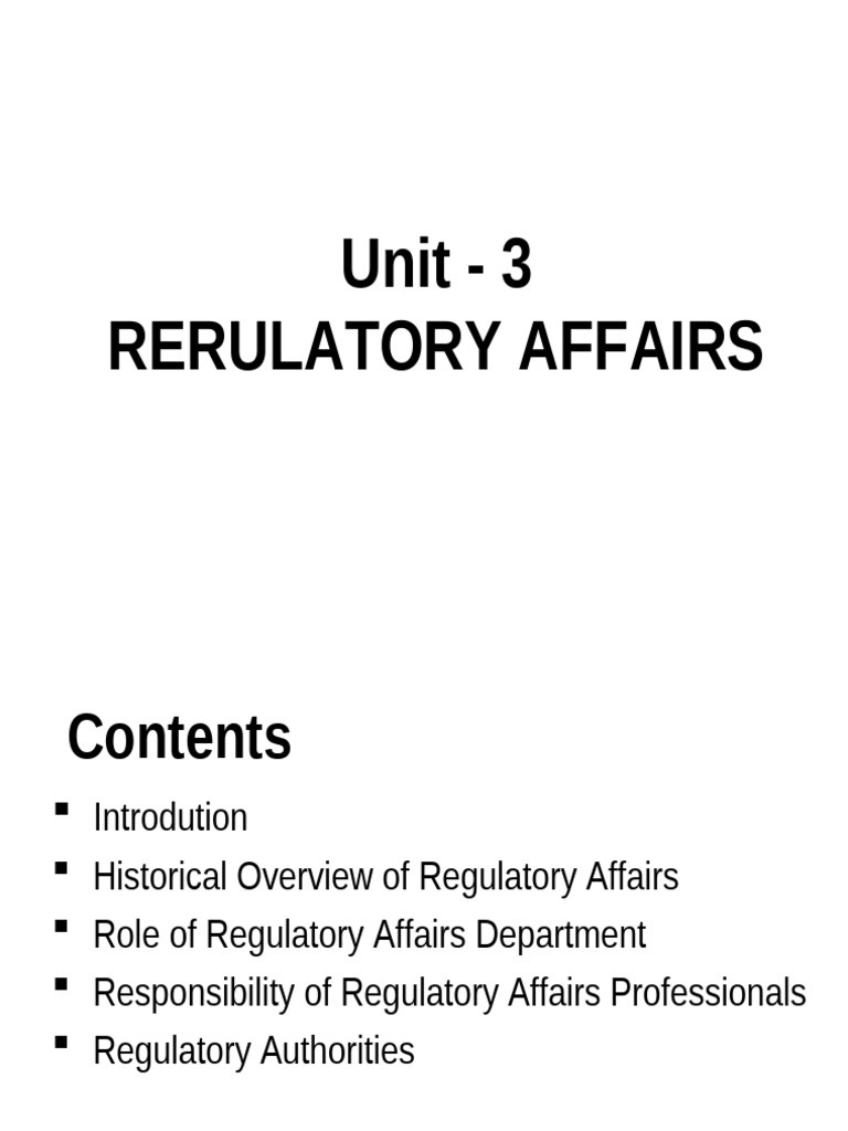 Overview of Regulatory Affairs Roles | PDF | Pharmaceutical Industry ...