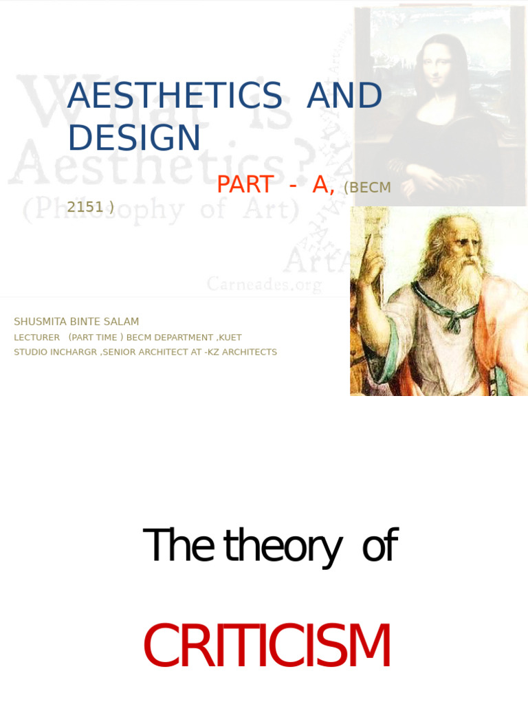 Aesthetics Lecture.,009 | PDF