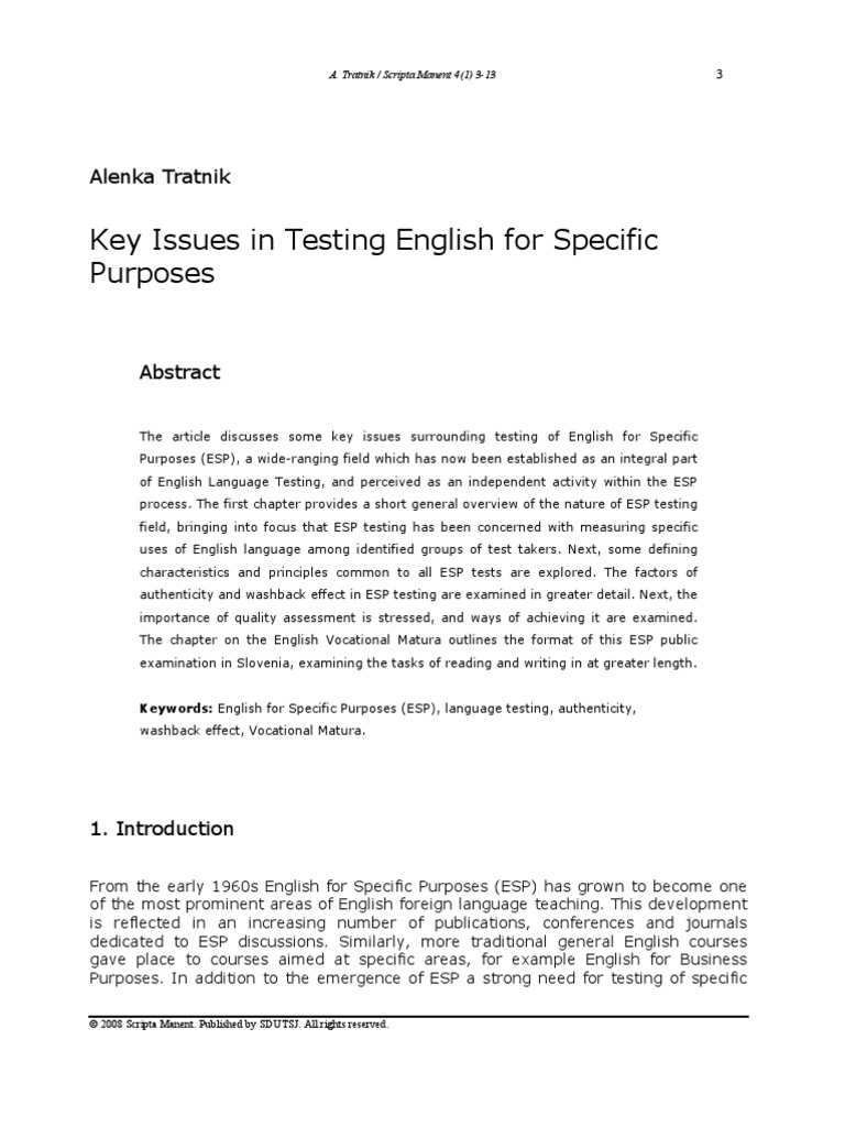 ESP Testing | Test (Assessment) | Educational Assessment