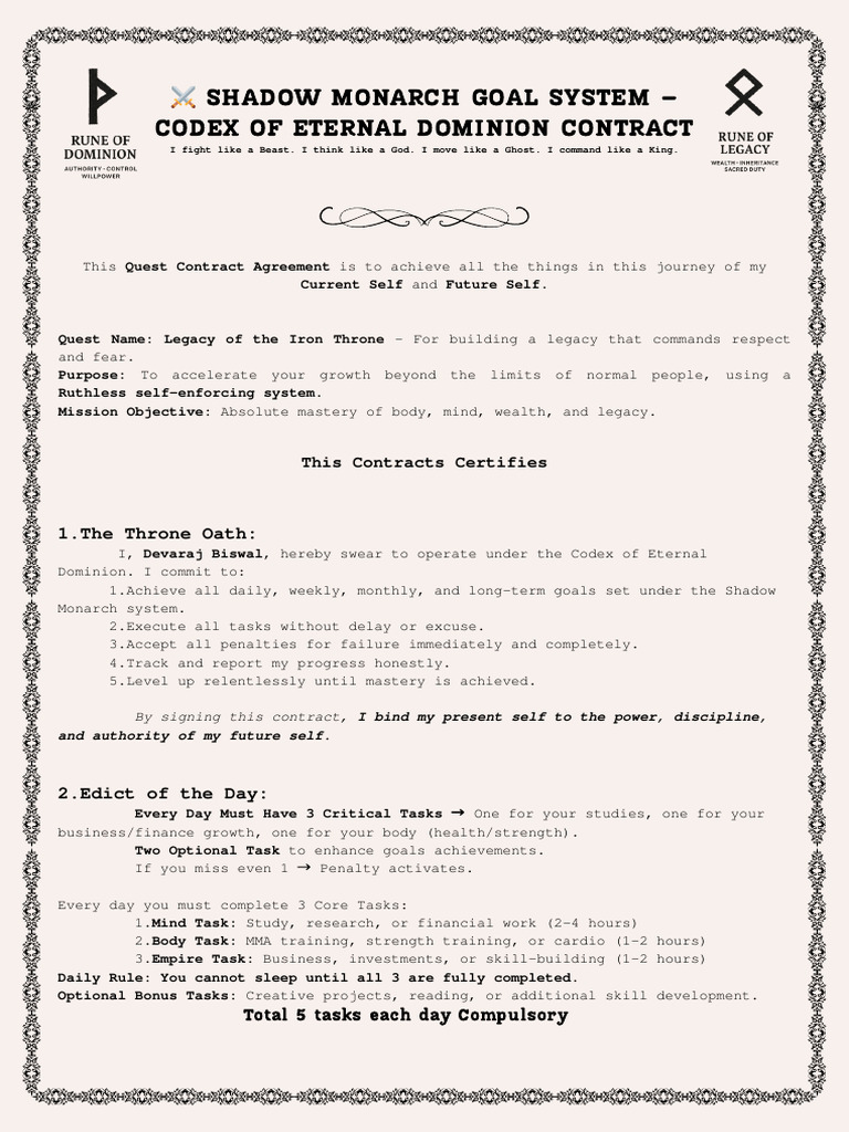 Beige Black Typewriter Classic Employment Contract Agreement A4 ...