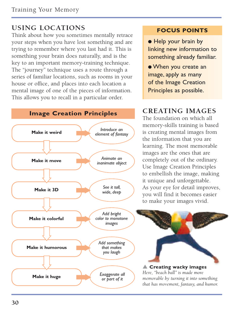 Memory Techniques: Using Locations & Associations | PDF | Memory ...