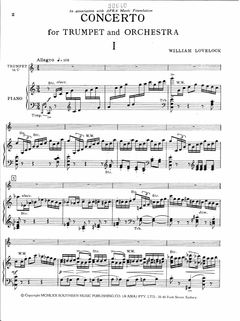 Lovelock Concerto - Pno | PDF