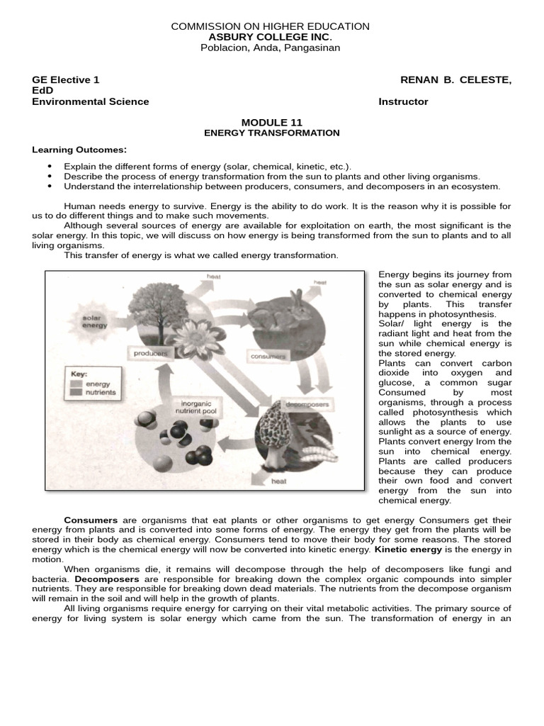 Environmental Science Module 11 and 12 | PDF | Nitrogen | Water