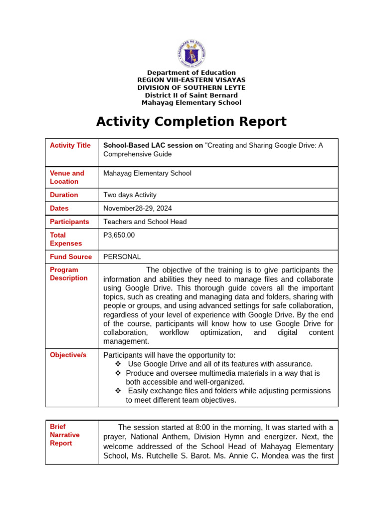 Acr Midyear Inset Googledrive | PDF